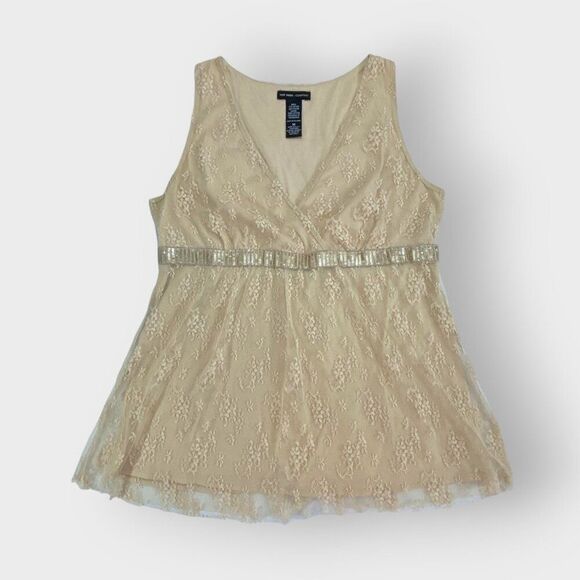 New York & Company | Tops | Vtg Y2k New York Co Babydoll Tank Ivory ...